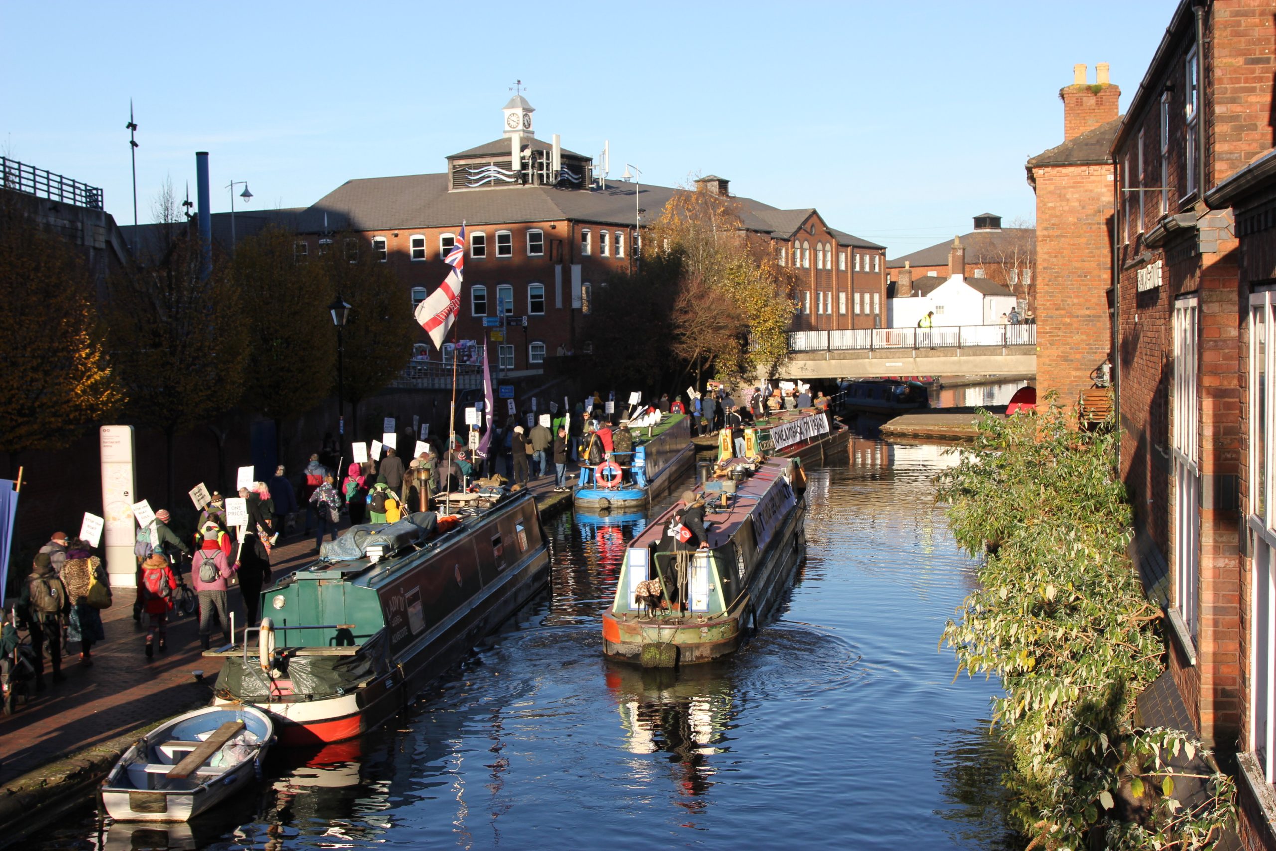 Boaters marched in Birmingham! – National Bargee Travellers Association