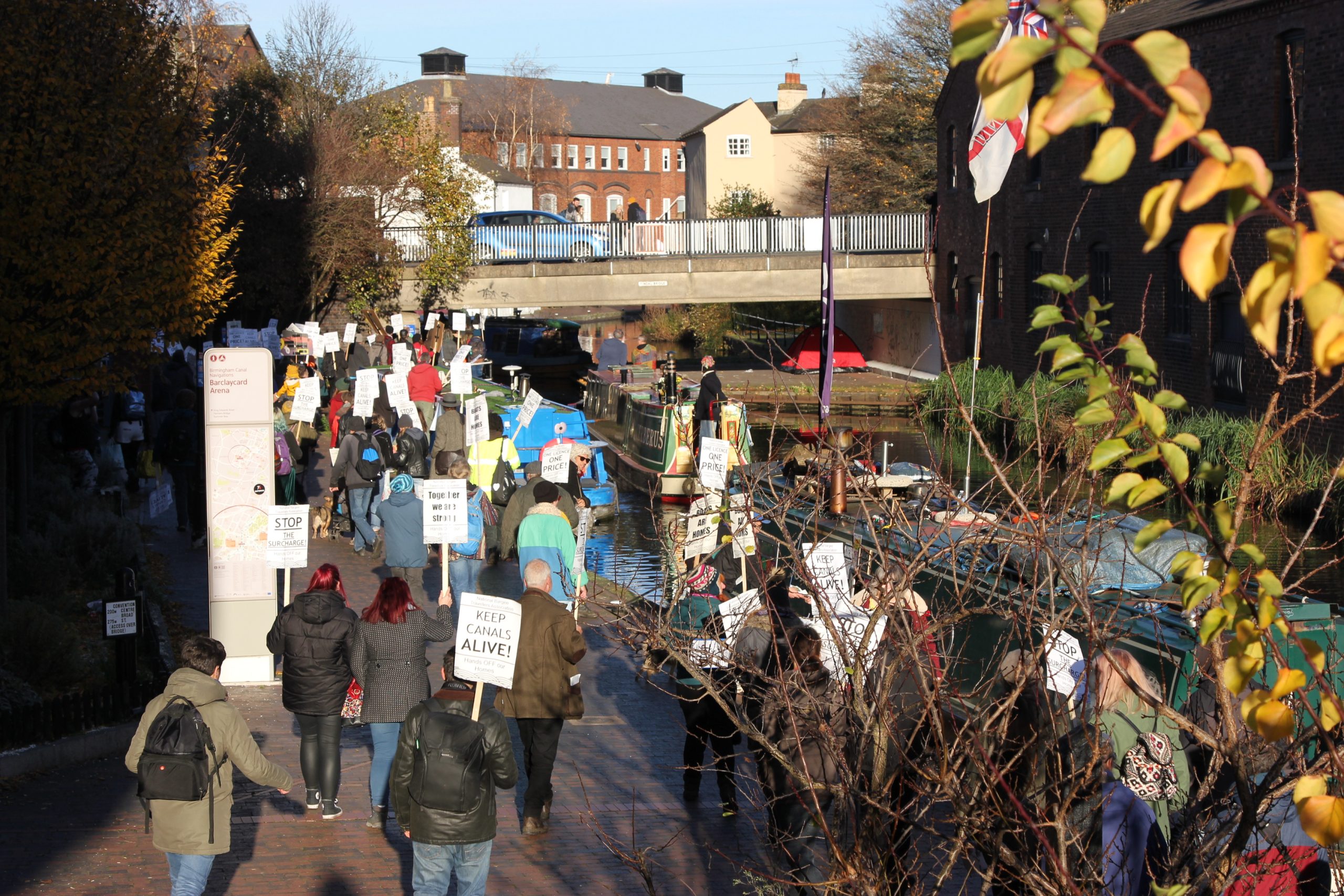 Boaters marched in Birmingham! – National Bargee Travellers Association